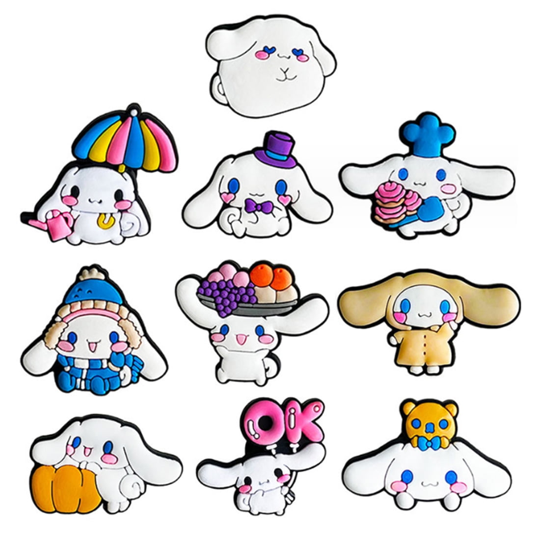 Cinnamoroll 10pcs Shoe Charms for Croc Packs,Clog Decor Party Favors ...