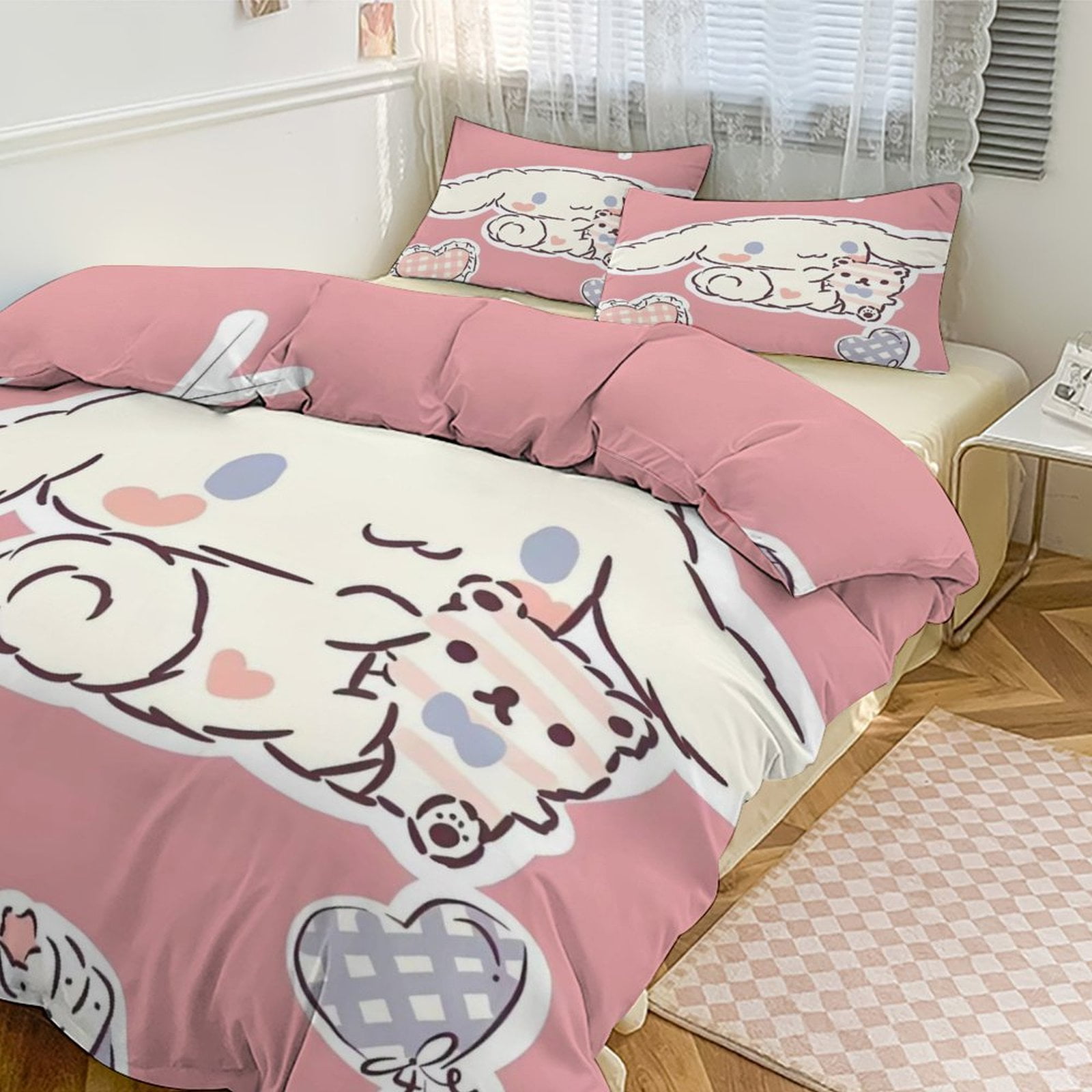Cinnamoroll 3-Pieces Cartoon Quilt Cartoon Bedding Sets With1Quilt ...