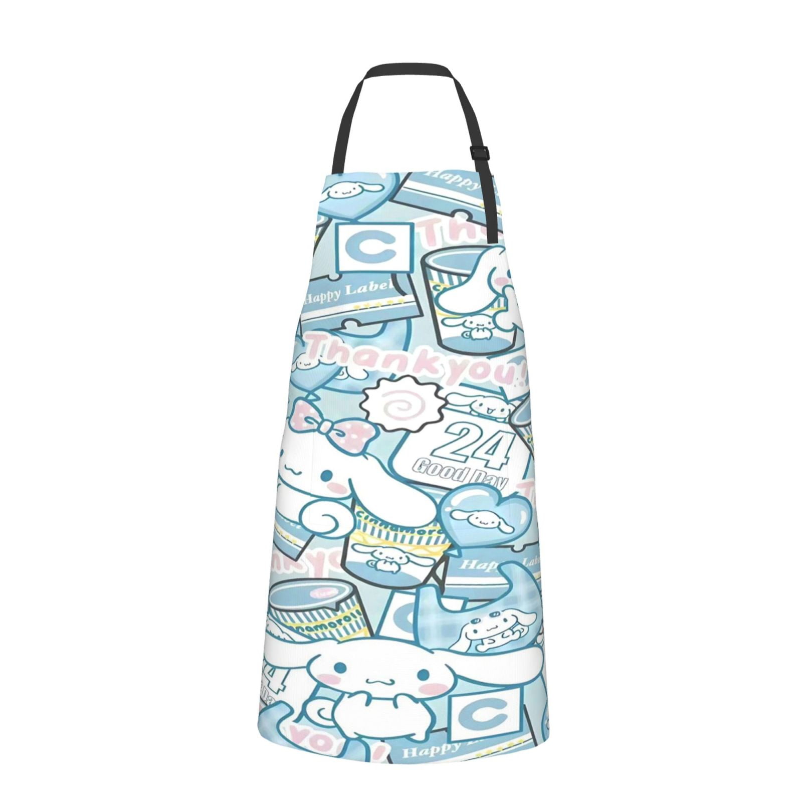 Cinnamoroll Adjustable Bib Aprons, Waterdrop Resistant Apron with 2 ...