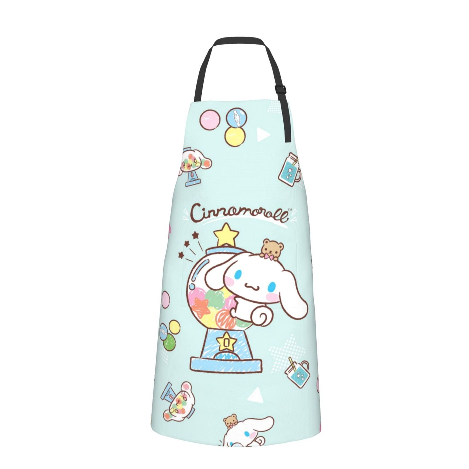 Cinnamoroll Adjustable Bib Aprons, Waterdrop Resistant Apron with 2 ...