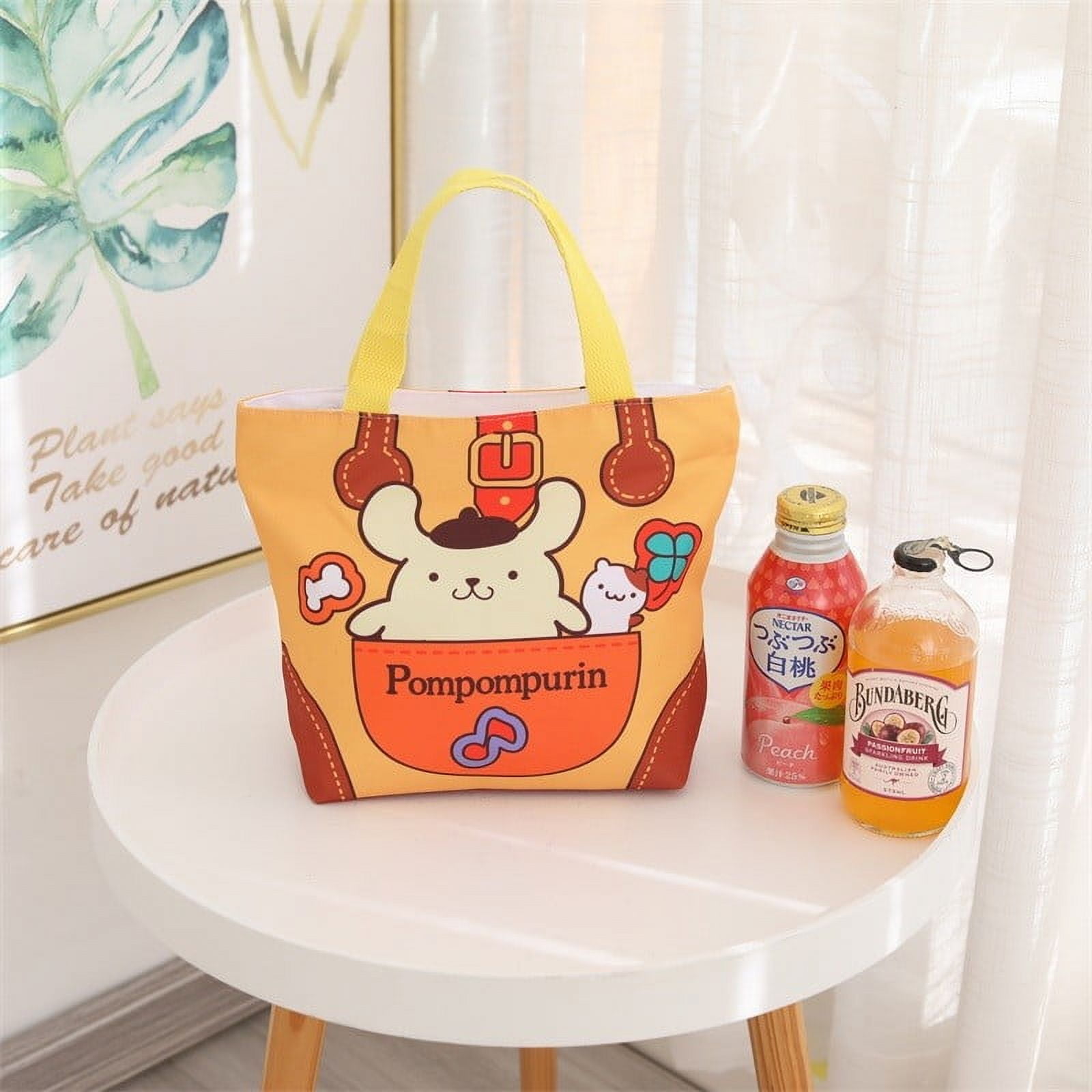 Cinnamoroll Anime Canvas Lunch Box Bag Kawaii Sanrio Pompompurin Hello ...