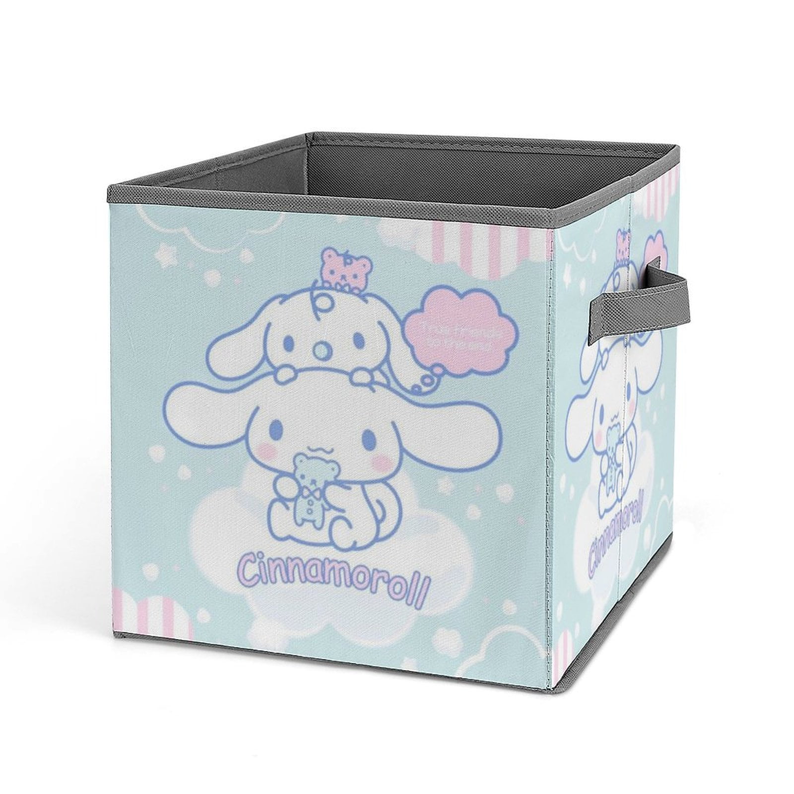 Cinnamoroll Anime Cartoon Cube Storage Bins for Shelves, Fabric ...