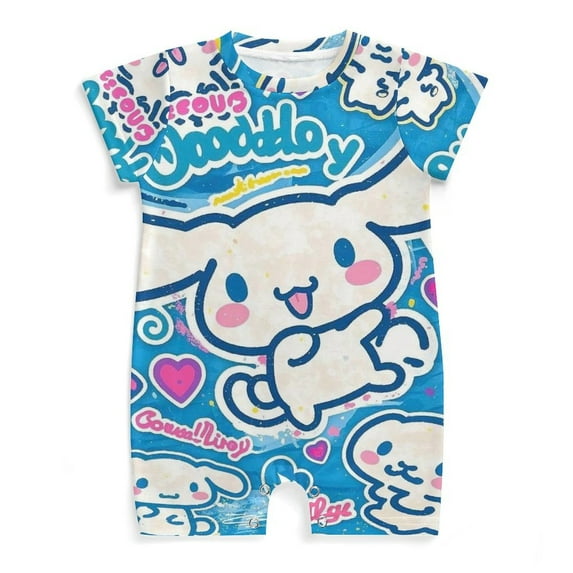 Cinnamoroll Baby Boy Girl Romper Short Sleeve Cotton Bodysuit Outfits ...