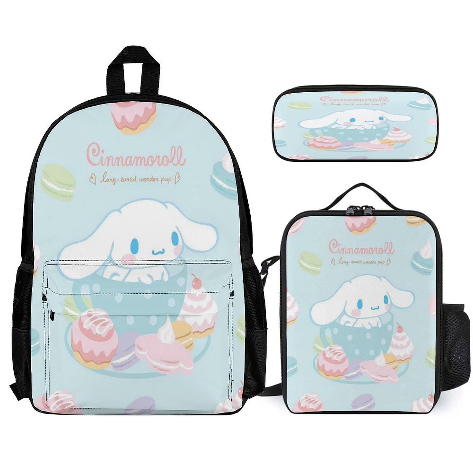 Cinnamoroll Backpack 3-Piece Set | 16.5" Backpack, Pencil Case and ...