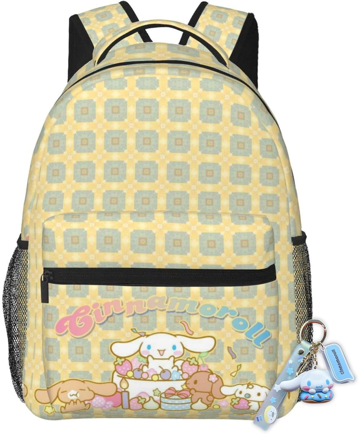 Cinnamoroll Backpack Anime Casual Backpack Cartoon Puppy Print ...