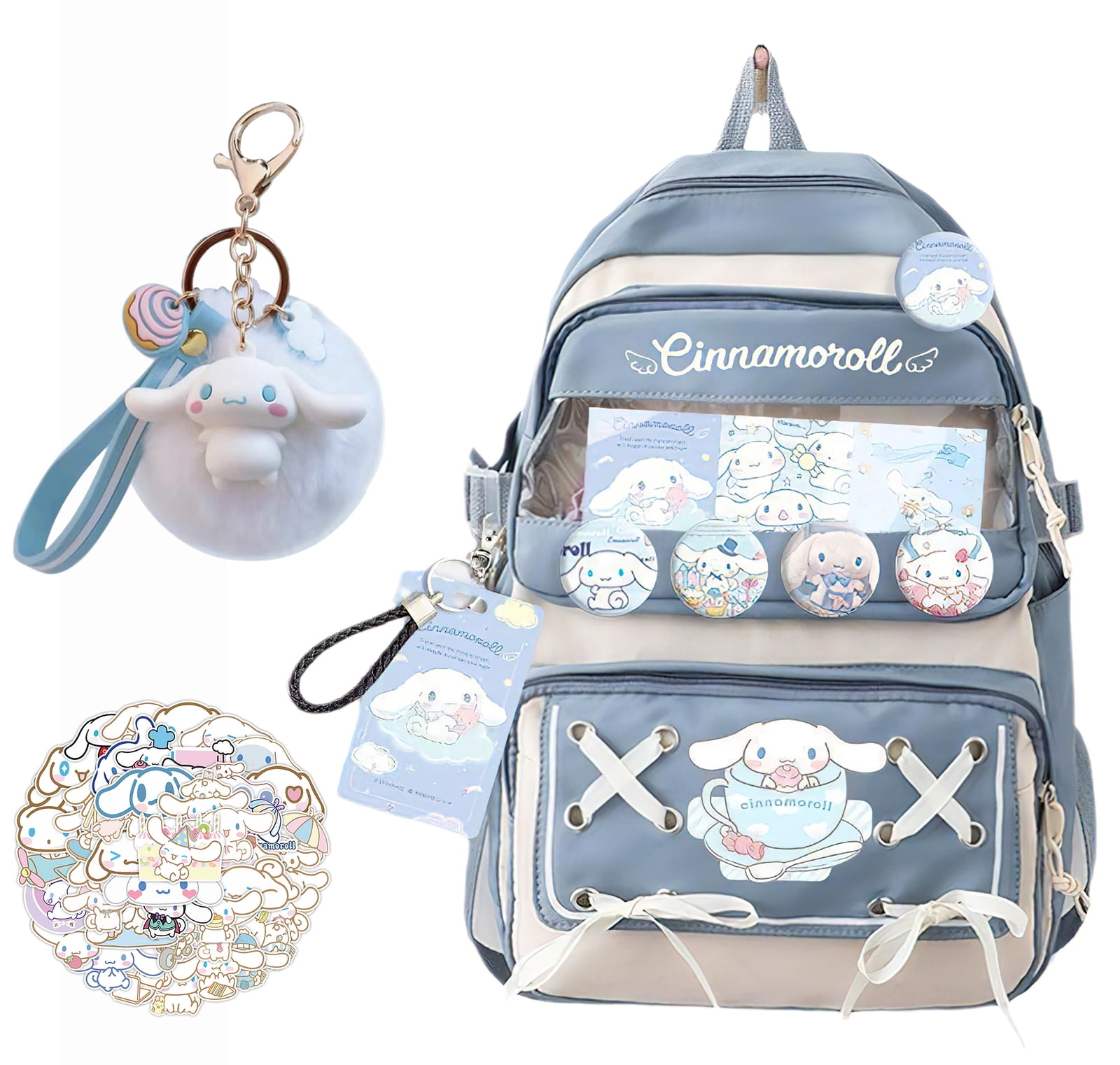 Cinnamoroll Backpack Laptop Cute Daypack Bag Cartoon Shoulders Bags ...