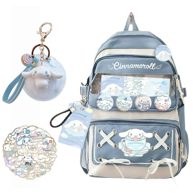 Cinnamoroll Backpack Laptop Cute Daypack Bag Cartoon Shoulders Bags ...