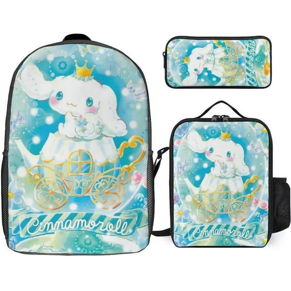 Cinnamoroll Backpack Set 16 Inch Backpack with Lunch Bag Pencil Bag ...