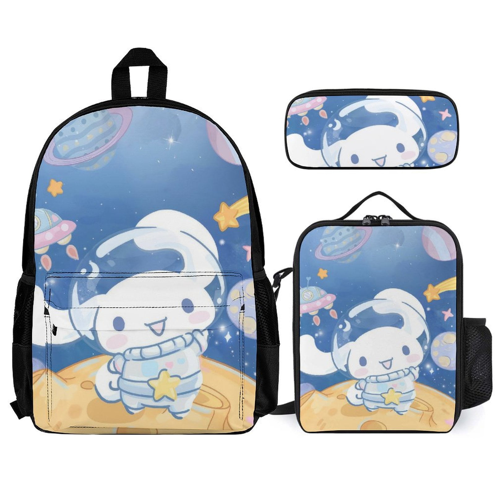 Cinnamoroll Backpack Set, Backpack with Lunch Box and Pencil Case 3pcs ...