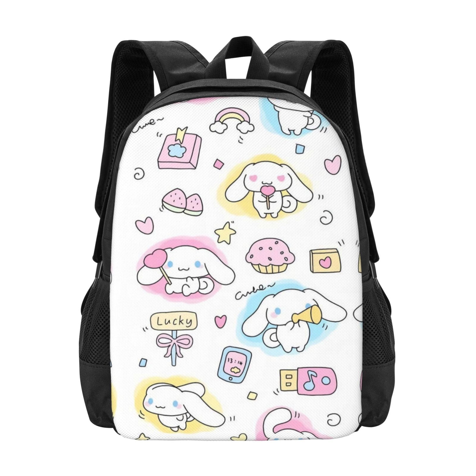 Cinnamoroll Backpack Travel Bag Teenagers Bookbags Novelty Pattern ...