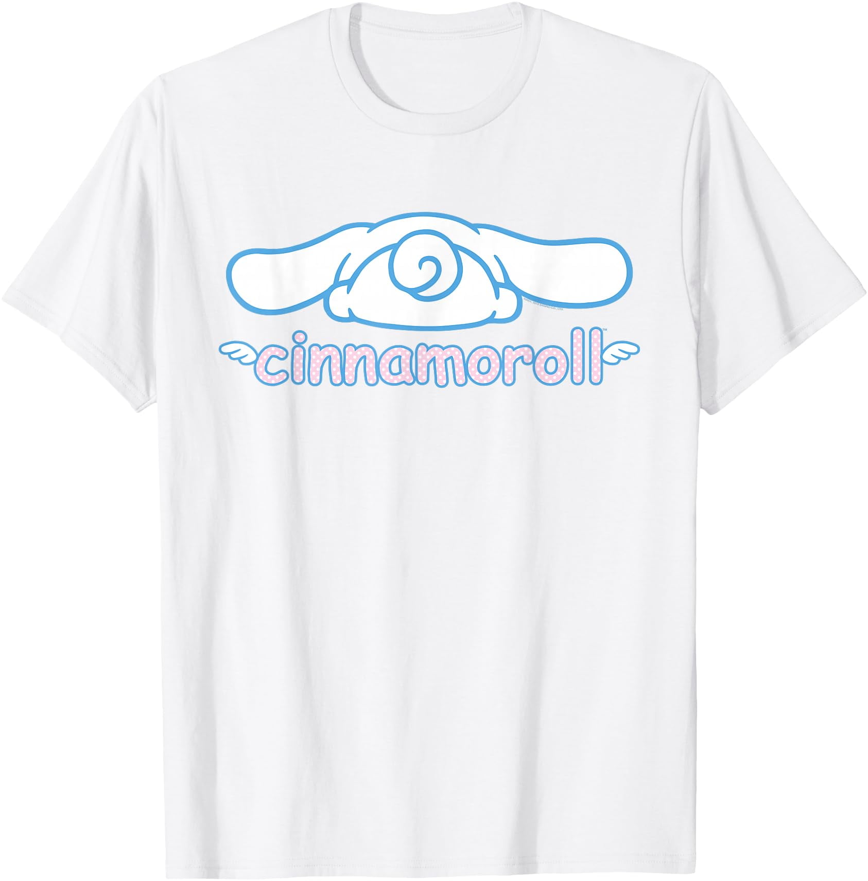 Cinnamoroll Backside Logo DTG Print Unisex T-Shirt,White Color,Size 2T ...