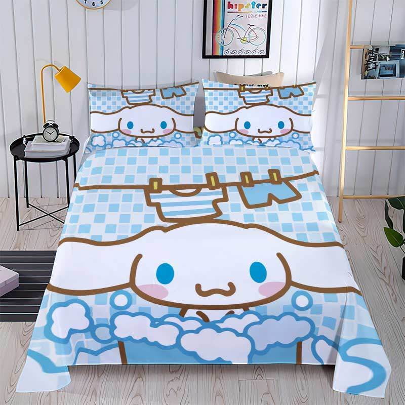 Cinnamoroll Bedding Set Bed Sheet Quilt Pillowcase Home Bedroom ...