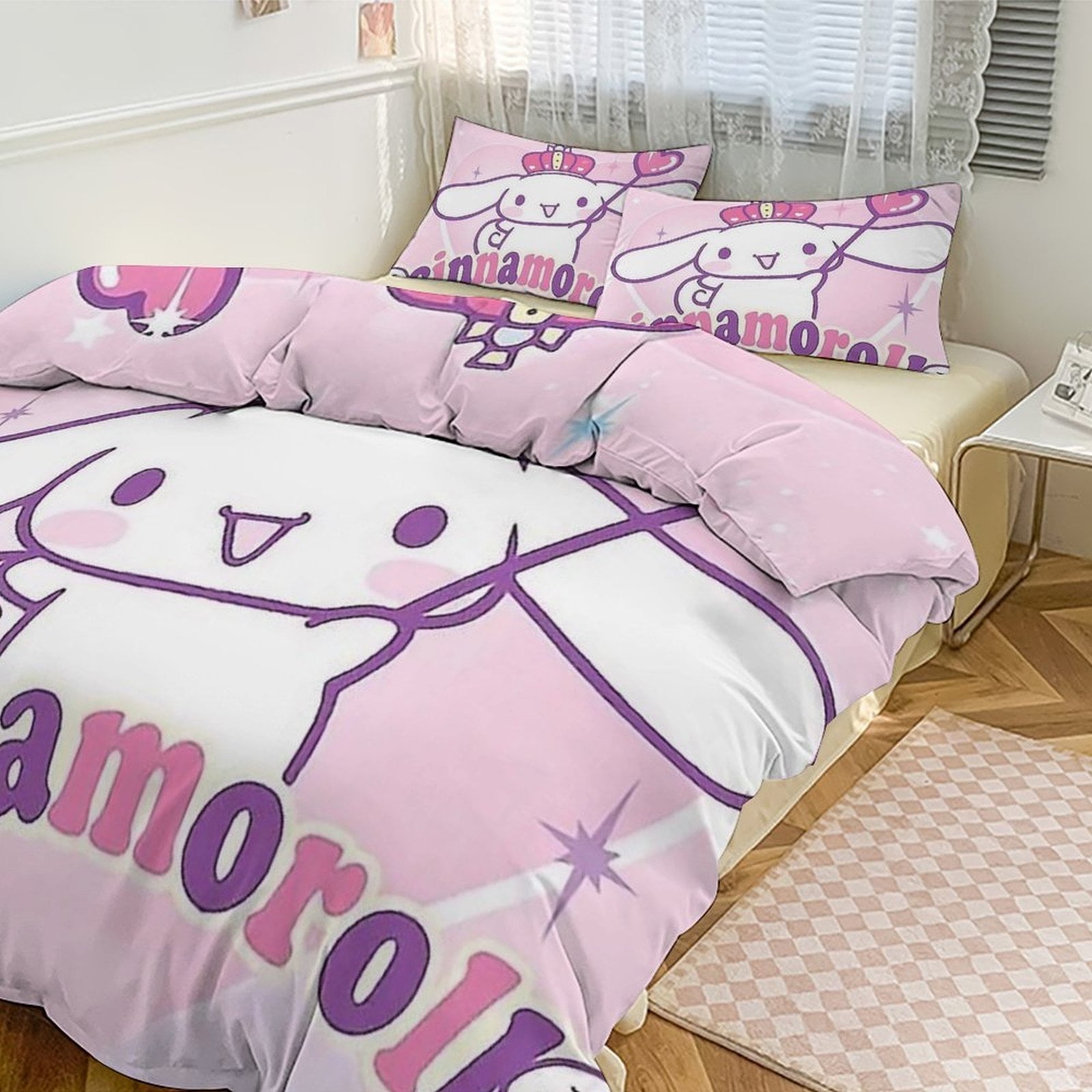 Cinnamoroll Bedding Sets for Kids Men Women Full Size 3pcs 1 Comforter ...