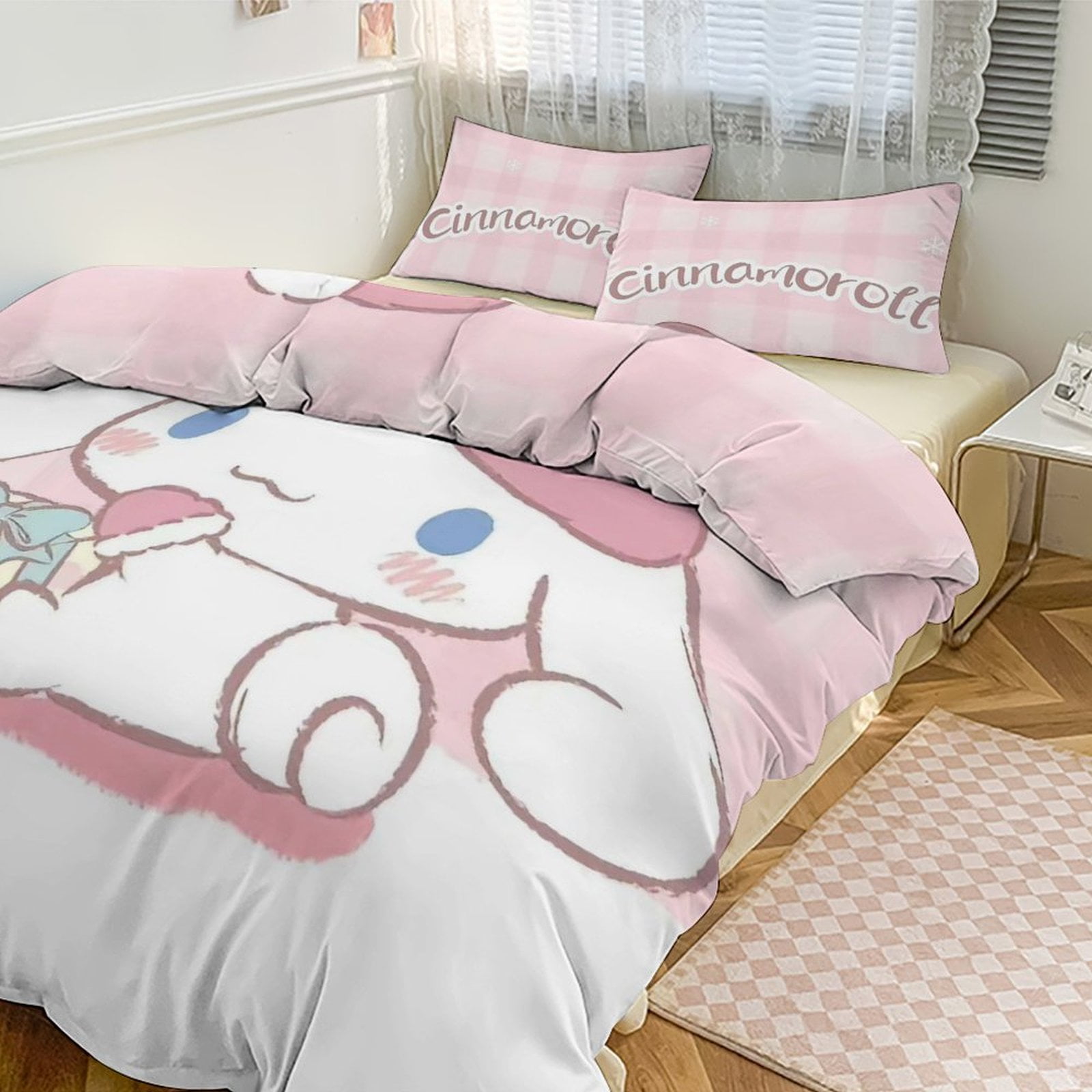 Cinnamoroll Bedding Sets for Kids Men Women Queen Size 3pcs 1 Comforter ...