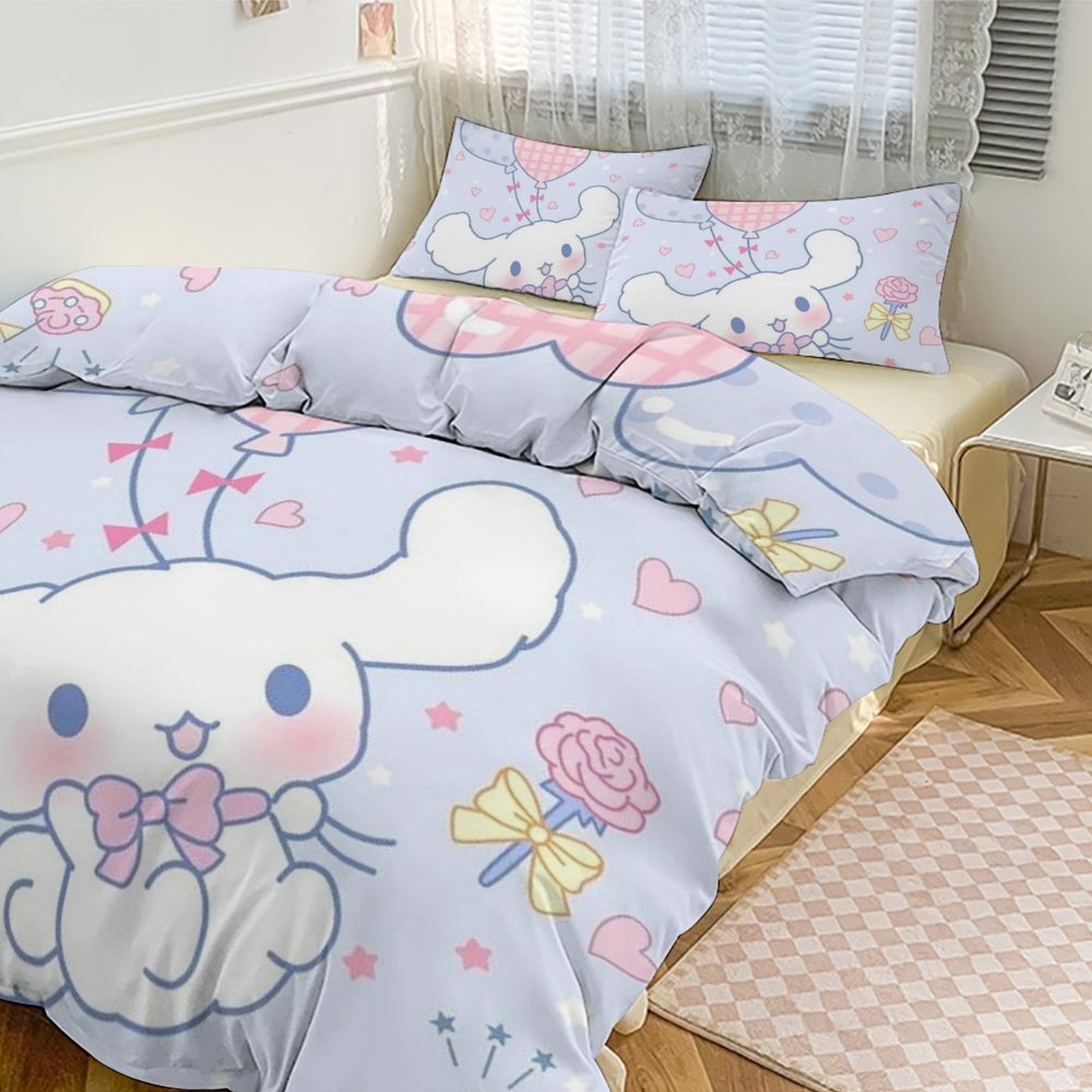 Cinnamoroll Bedding Sets for Kids Men Women Queen Size Comforter Set ...
