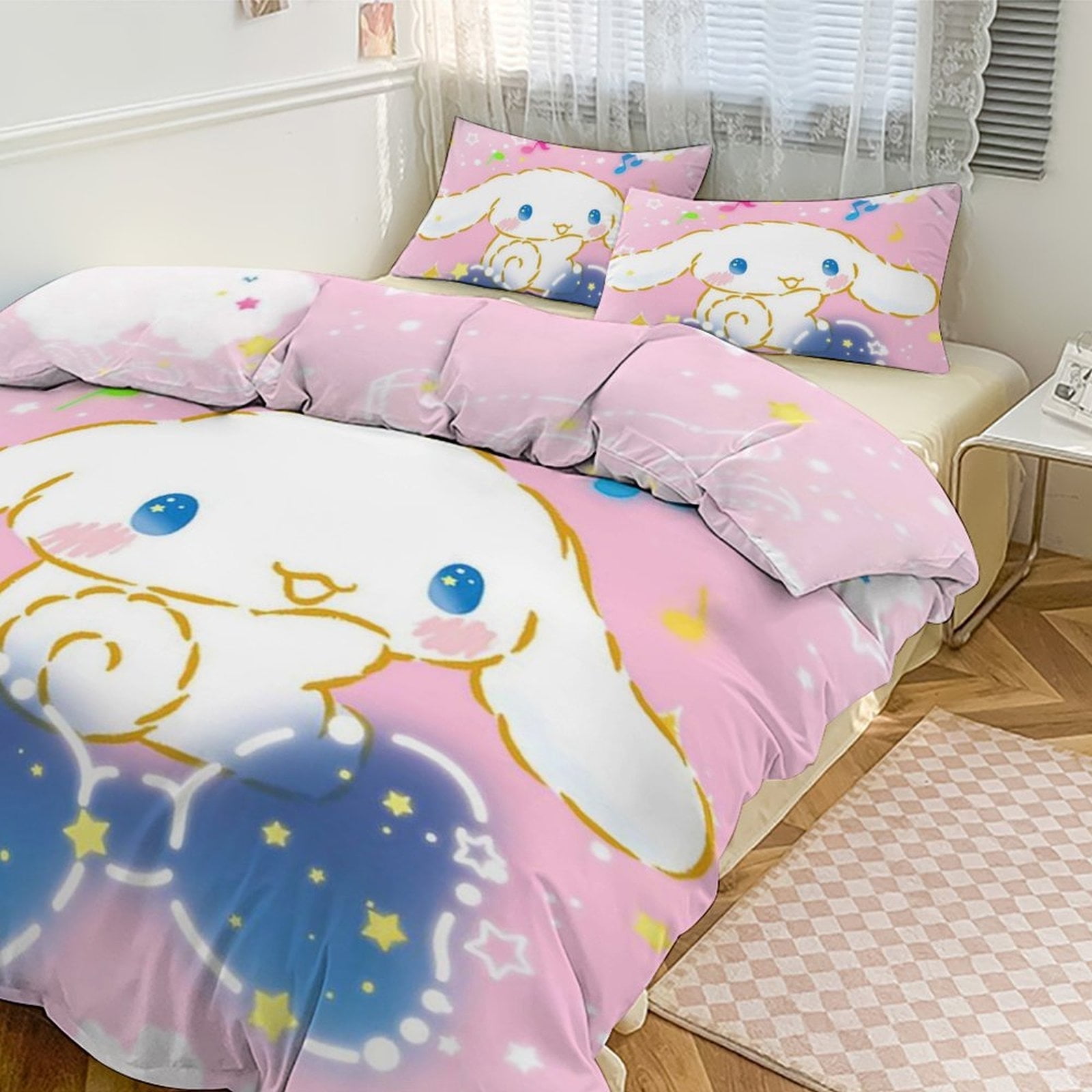 Cinnamoroll Bedding Sets for Kids Men Women Twin Size 3pcs 1 Comforter ...