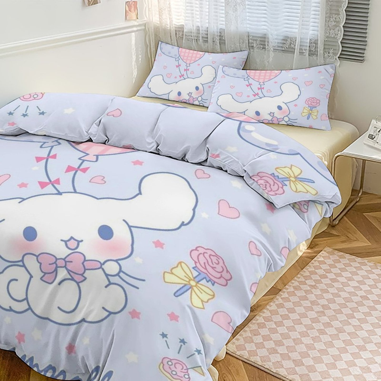 Cinnamoroll Bedding Sets for Kids Men Women Twin Size Comforter Set ...