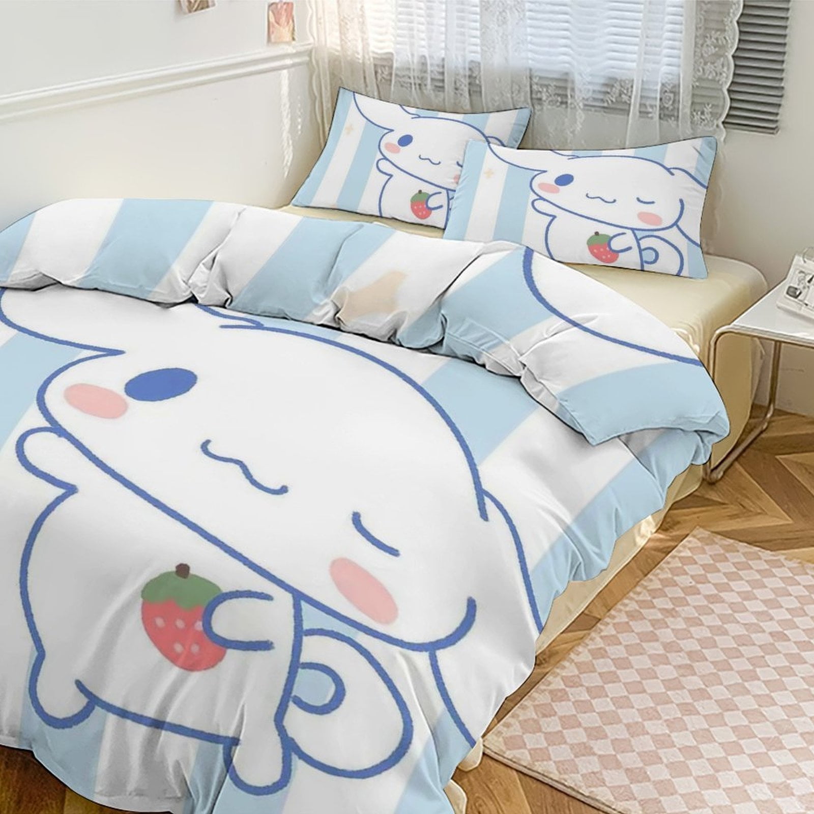 Cinnamoroll Bedding Sets for Kids Men Women Twin Size 3pcs 1 Comforter ...