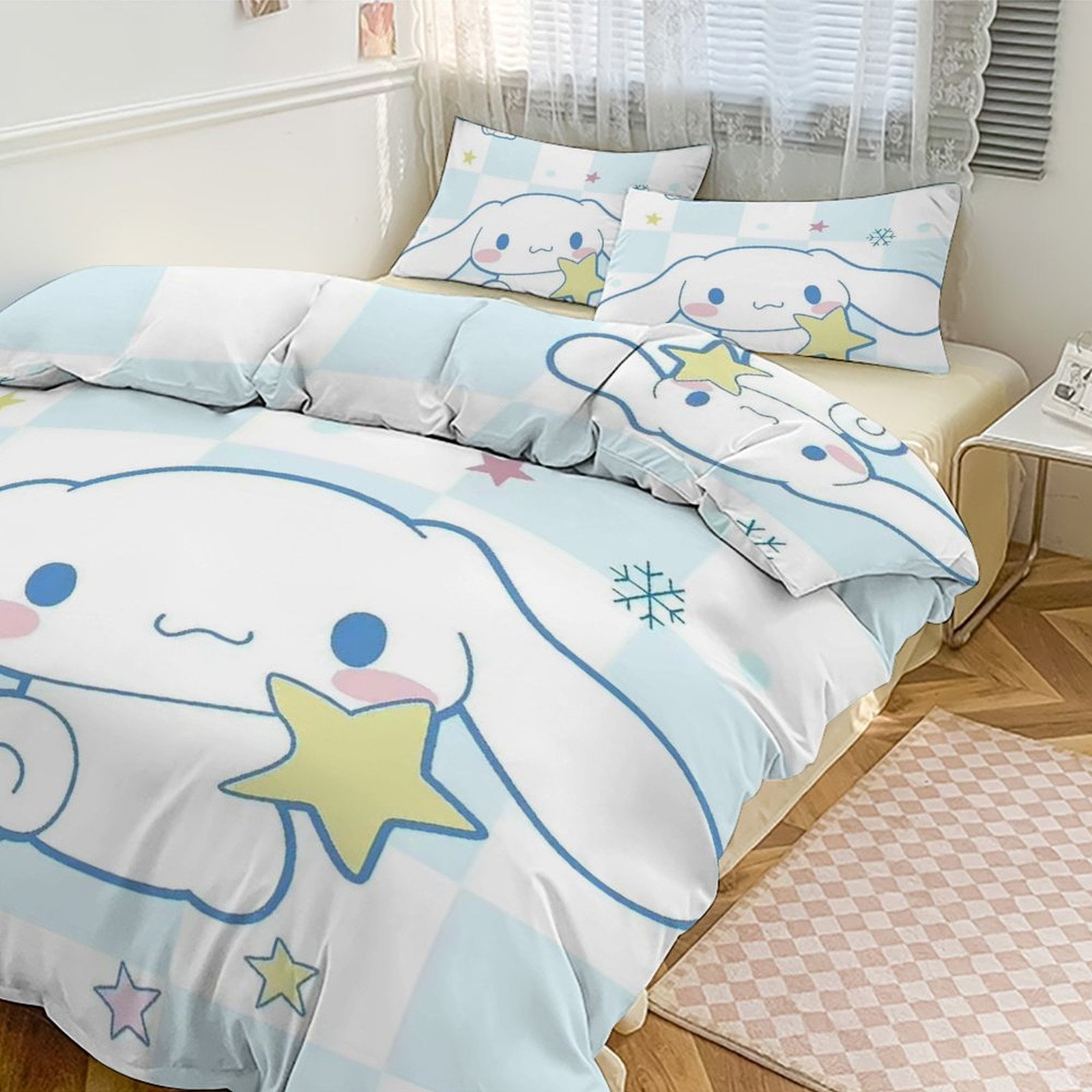 Cinnamoroll Bedding Sets for Kids Men Women Twin Size 3pcs 1 Comforter ...