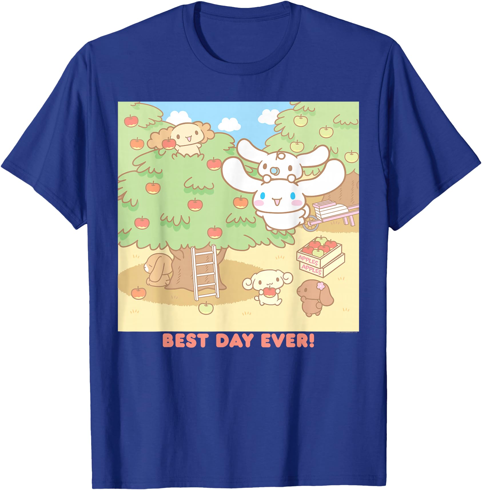 Cinnamoroll Best Day Ever Apple Picking DTG Print Unisex T-Shirt,Royal ...