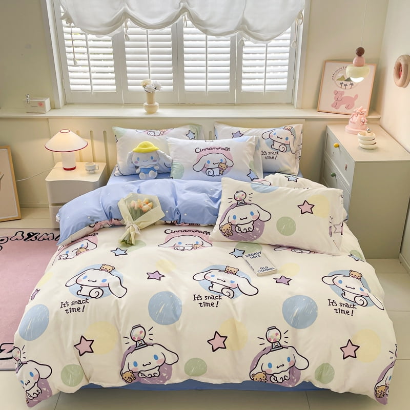 Cinnamoroll Big-ear dog Melody cartoon bedding 4pcs set （Quvet cover ...
