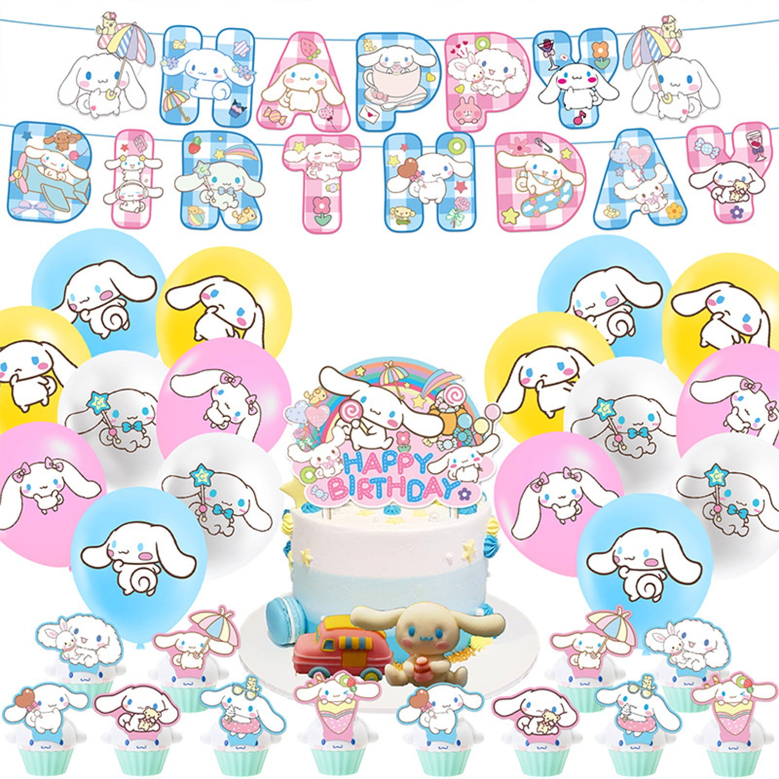 Cinnamoroll Birthday Party Decorations, Cinnamoroll-Themed Party ...