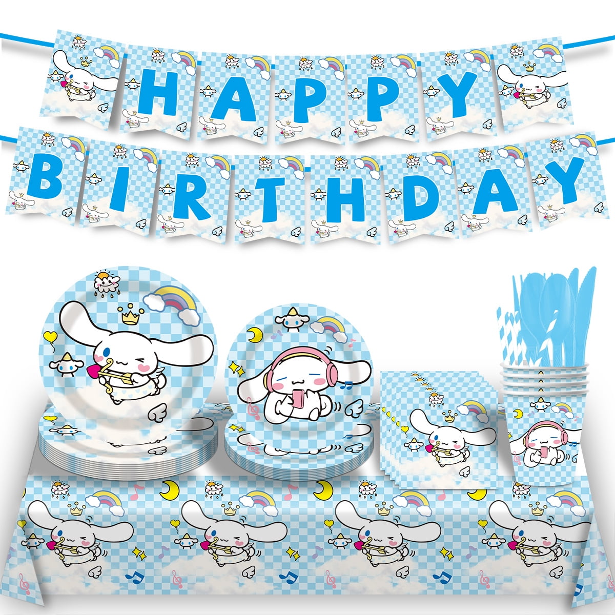 Cinnamoroll Birthday Party Supplies, Cinnamoroll Party Decorations and ...