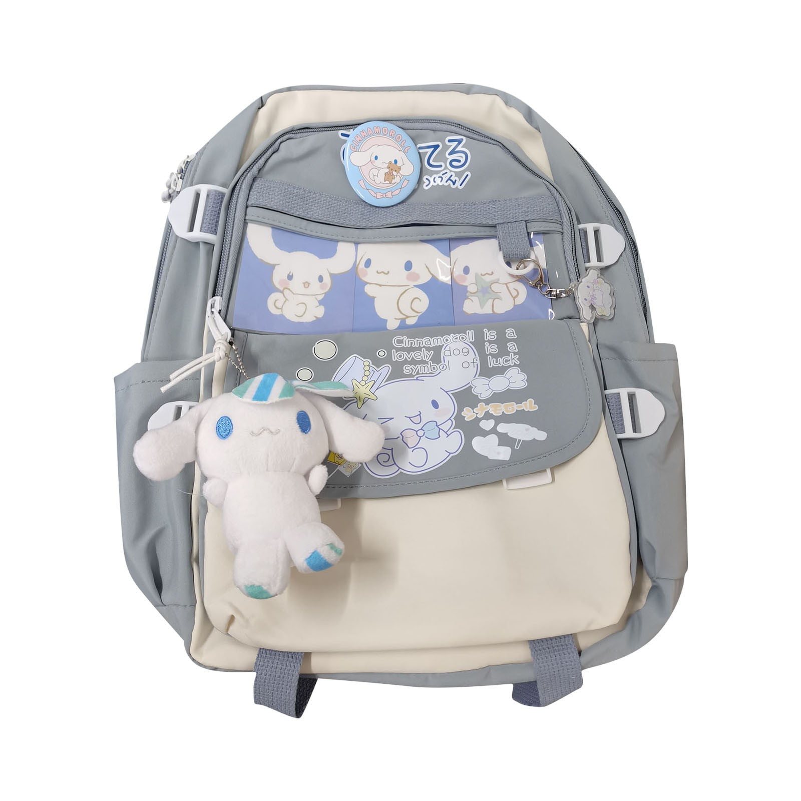 Cinnamoroll Bookbag, 16in Cinnamoroll Cute Backpack, Cinnamoroll Hiking ...