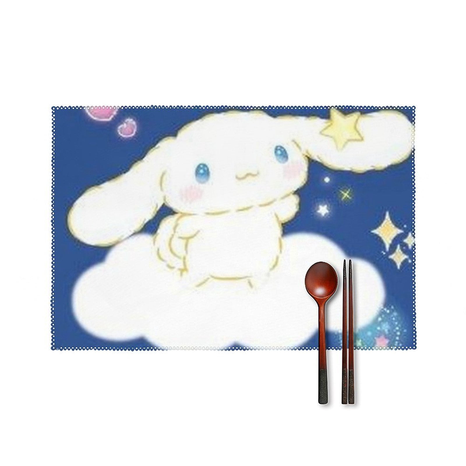 Cinnamoroll Cartoon Anime Placemats 100% Canvas 12x18 Inch, Dining ...