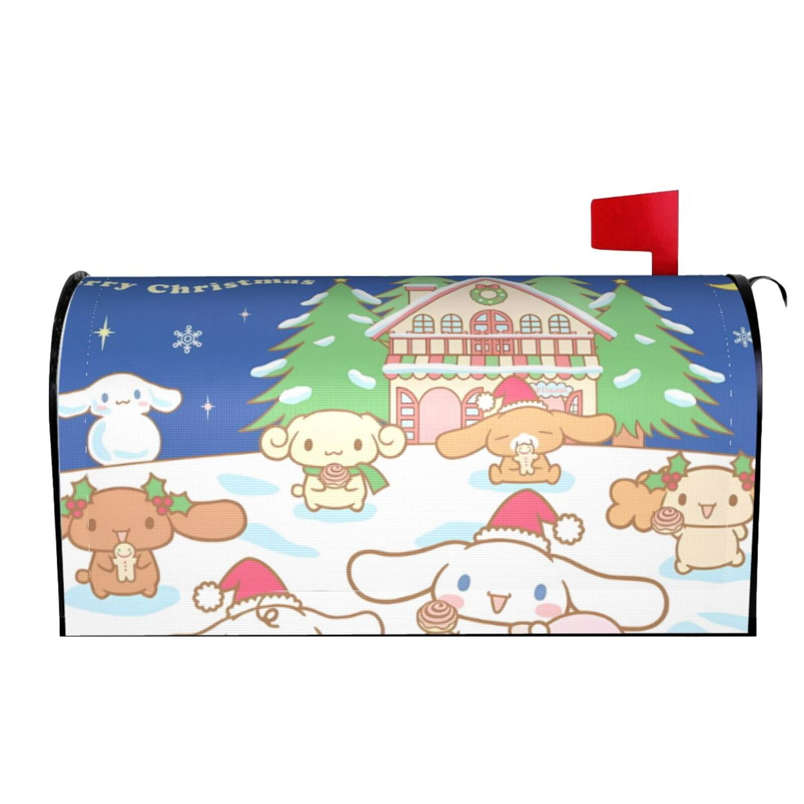 Cinnamoroll Cartoon Character Mailbox Cover Magnetic Standard Size, Post Letter Box Wrap Decor ...