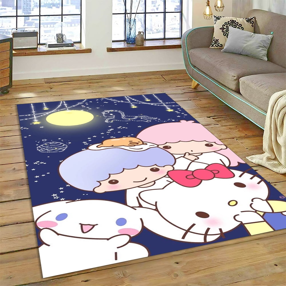 Cinnamoroll Cartoon Dog Sanrio Girls Cute Carpet Rug for Home Living ...