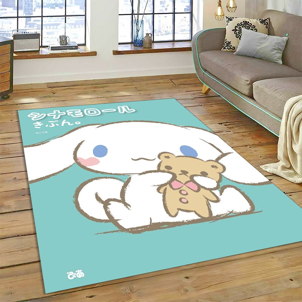 Cinnamoroll Cartoon Sanrio Carpet Rug for Home Living Room Bedroom ...