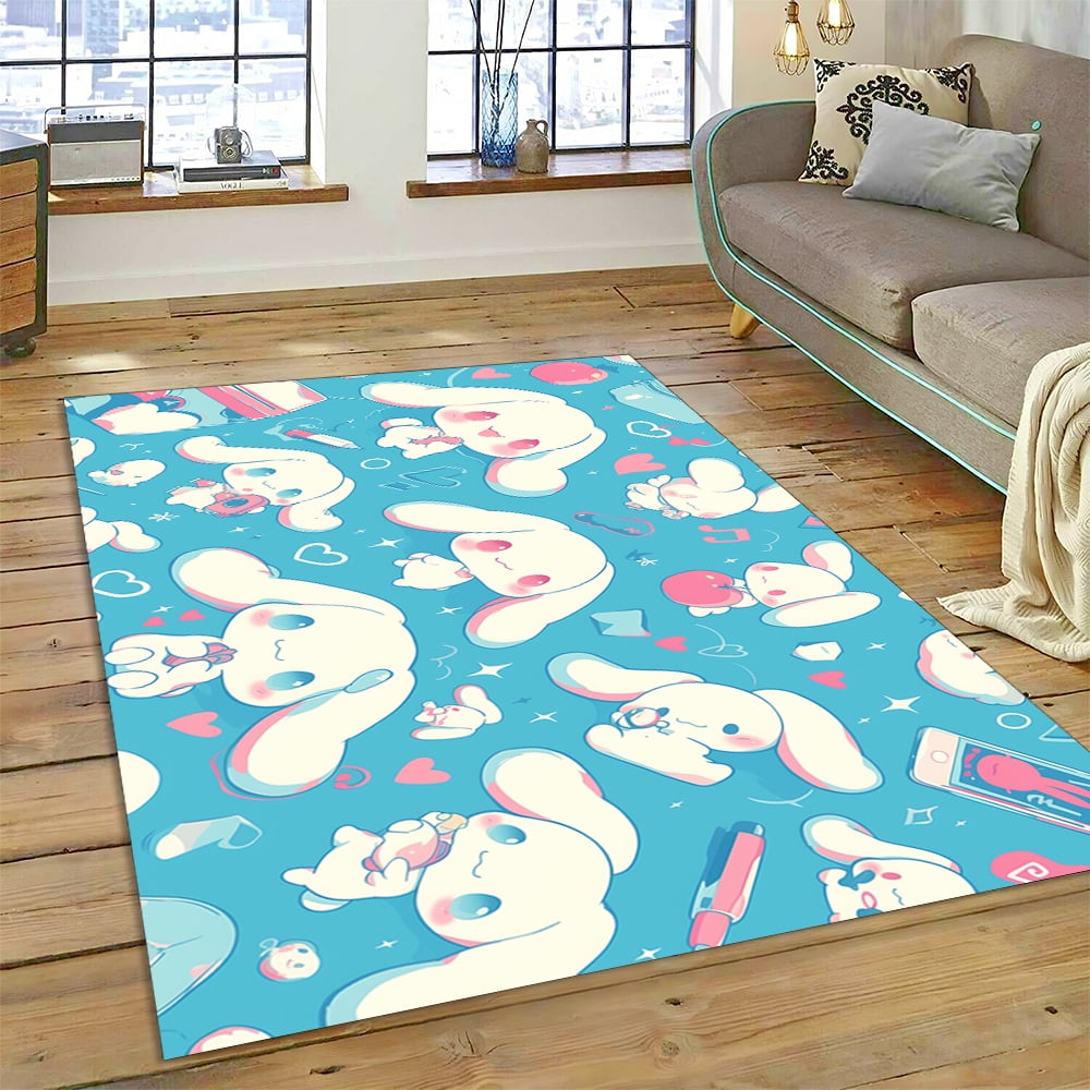 Cinnamoroll Cartoon Sanrio Carpet Rug for Home Living Room Bedroom ...