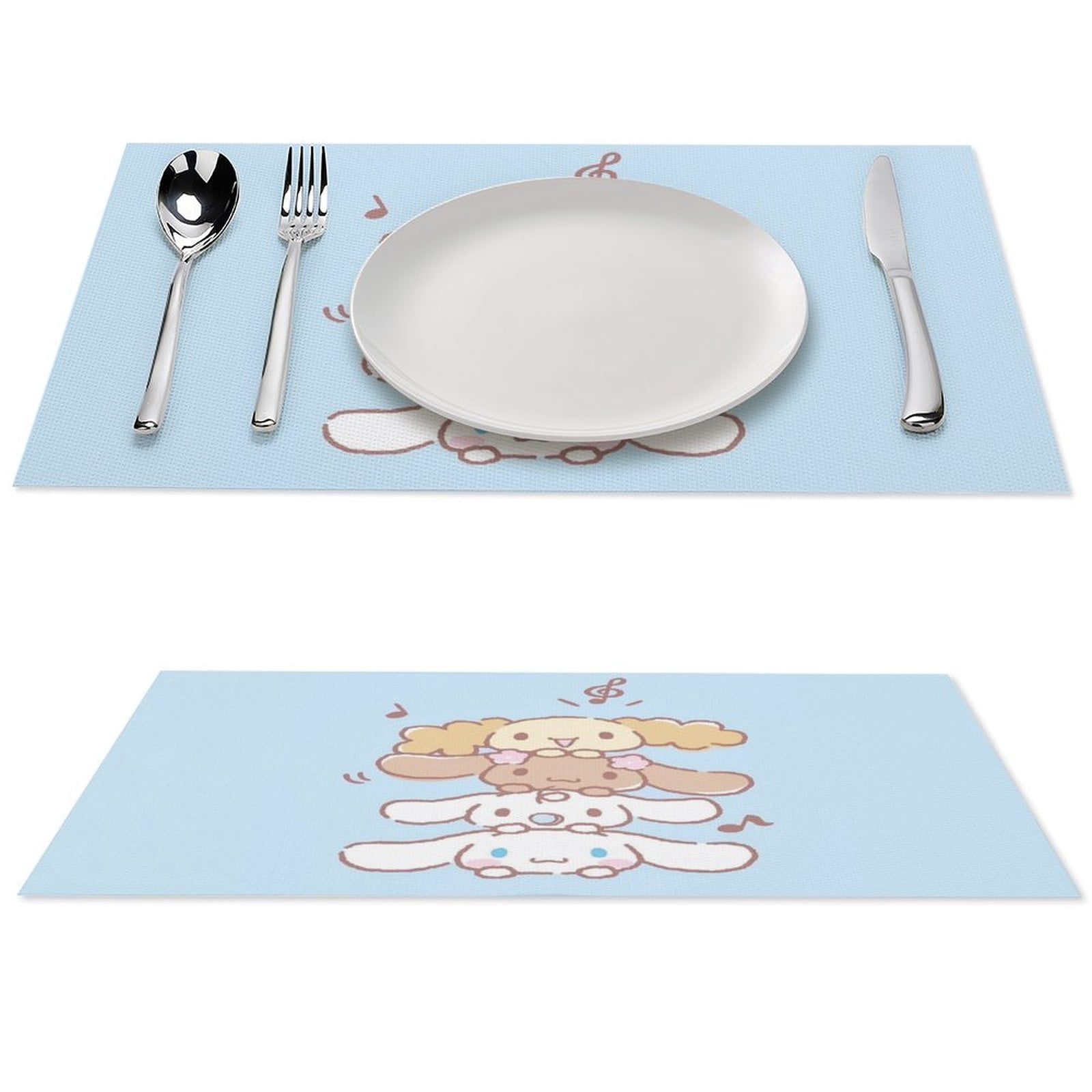 Cinnamoroll Cartoon placemats are suitable for indoor dining table mats ...