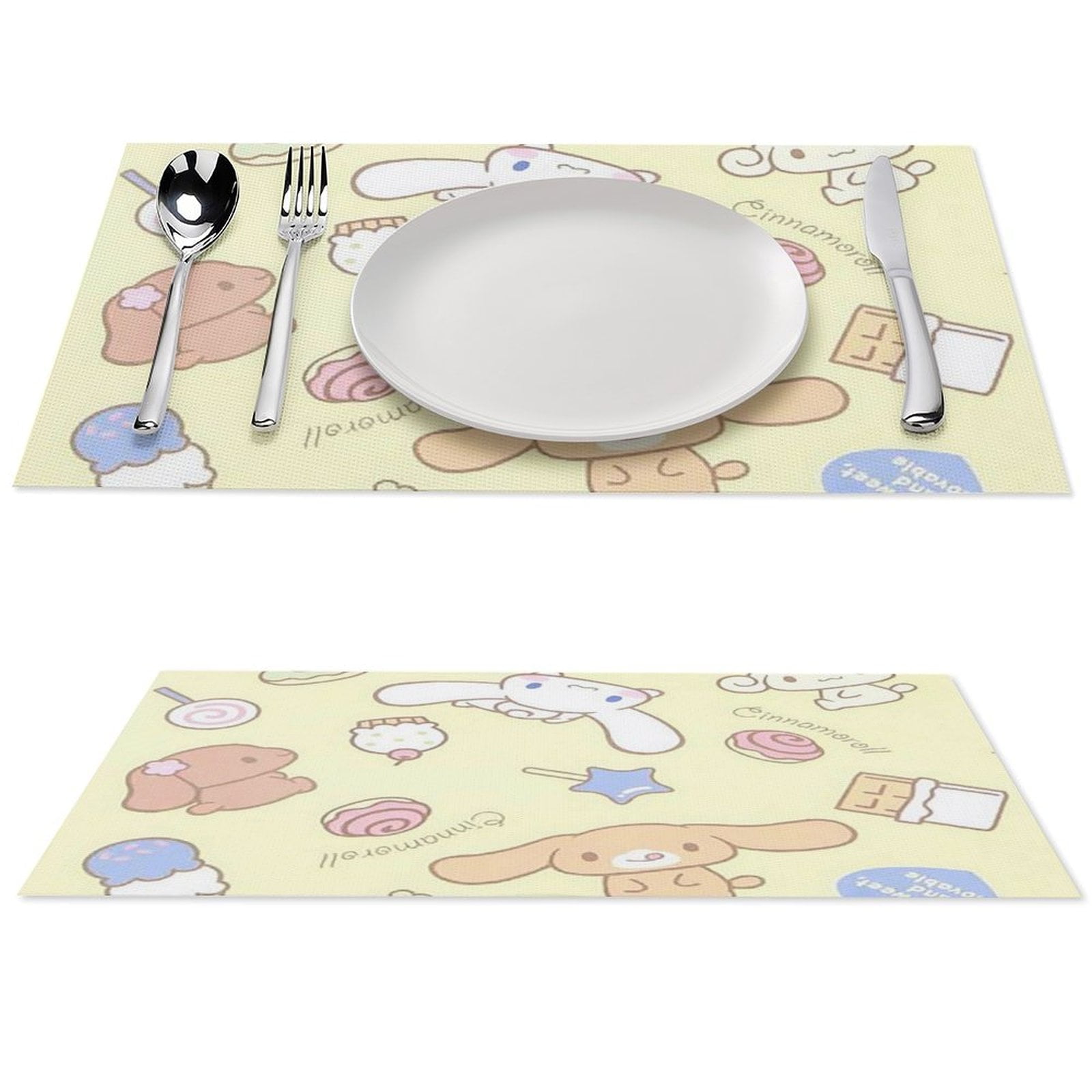 Cinnamoroll Cartoon placemats are suitable for indoor dining table mats ...