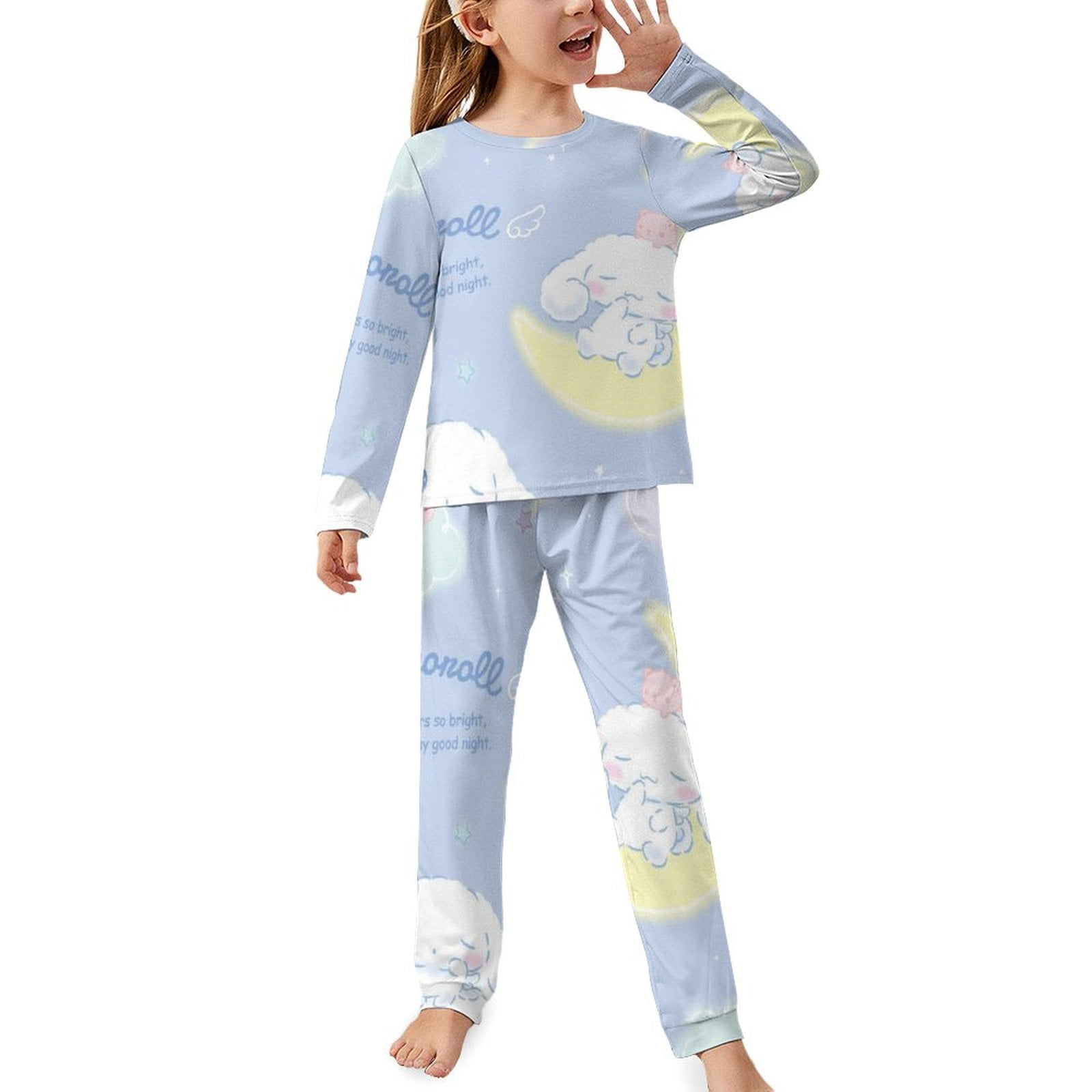 Cinnamoroll Child Pajamas Set for Boys Girls 6 Sizes, Long Sleeve Soft ...