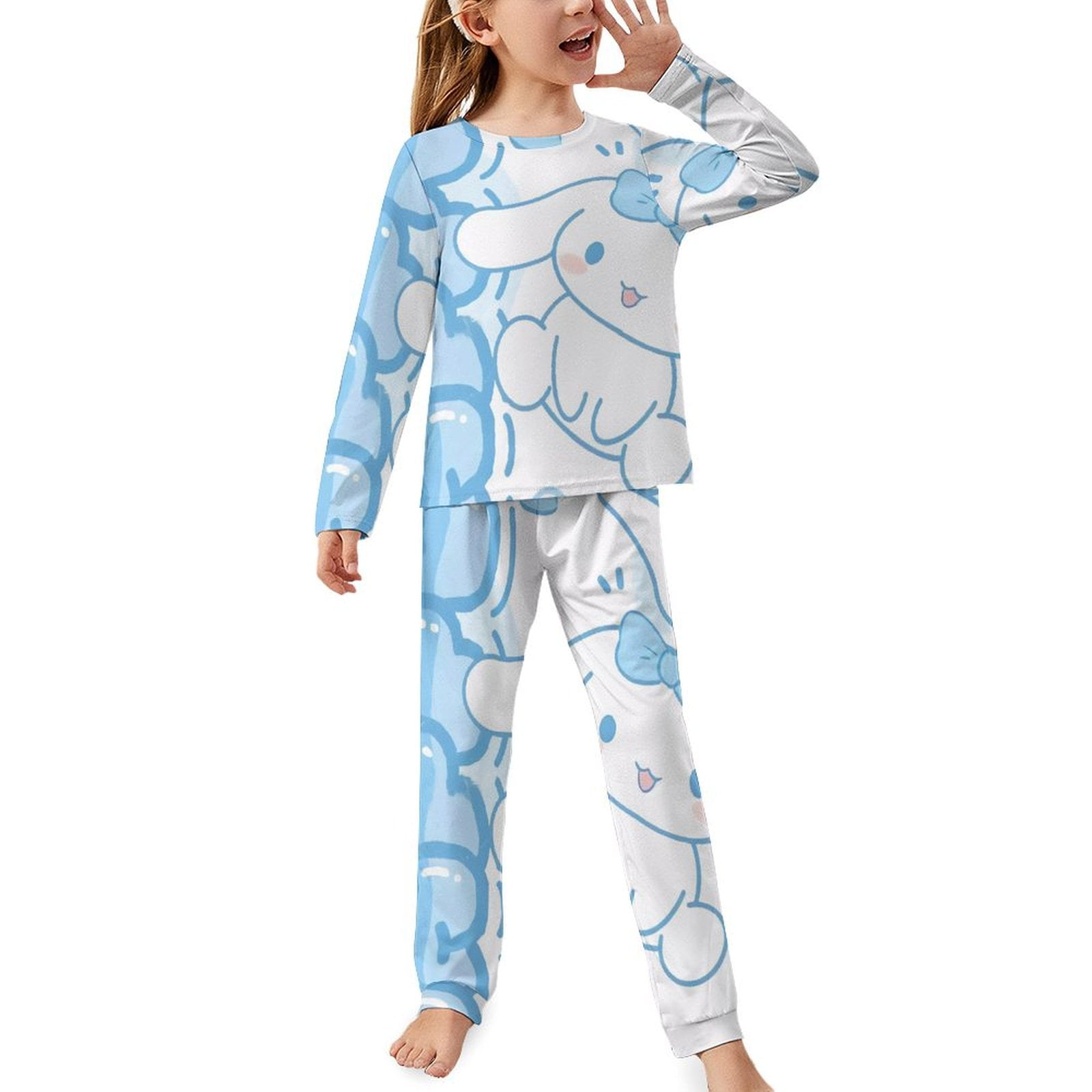 Cinnamoroll Child Pajamas Set for Boys Girls 6 Sizes, Long Sleeve Soft ...