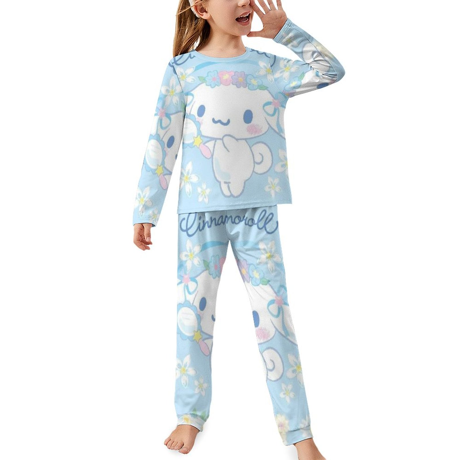 Cinnamoroll Child Pajamas Set for Boys Girls 6 Sizes, Long Sleeve Soft ...