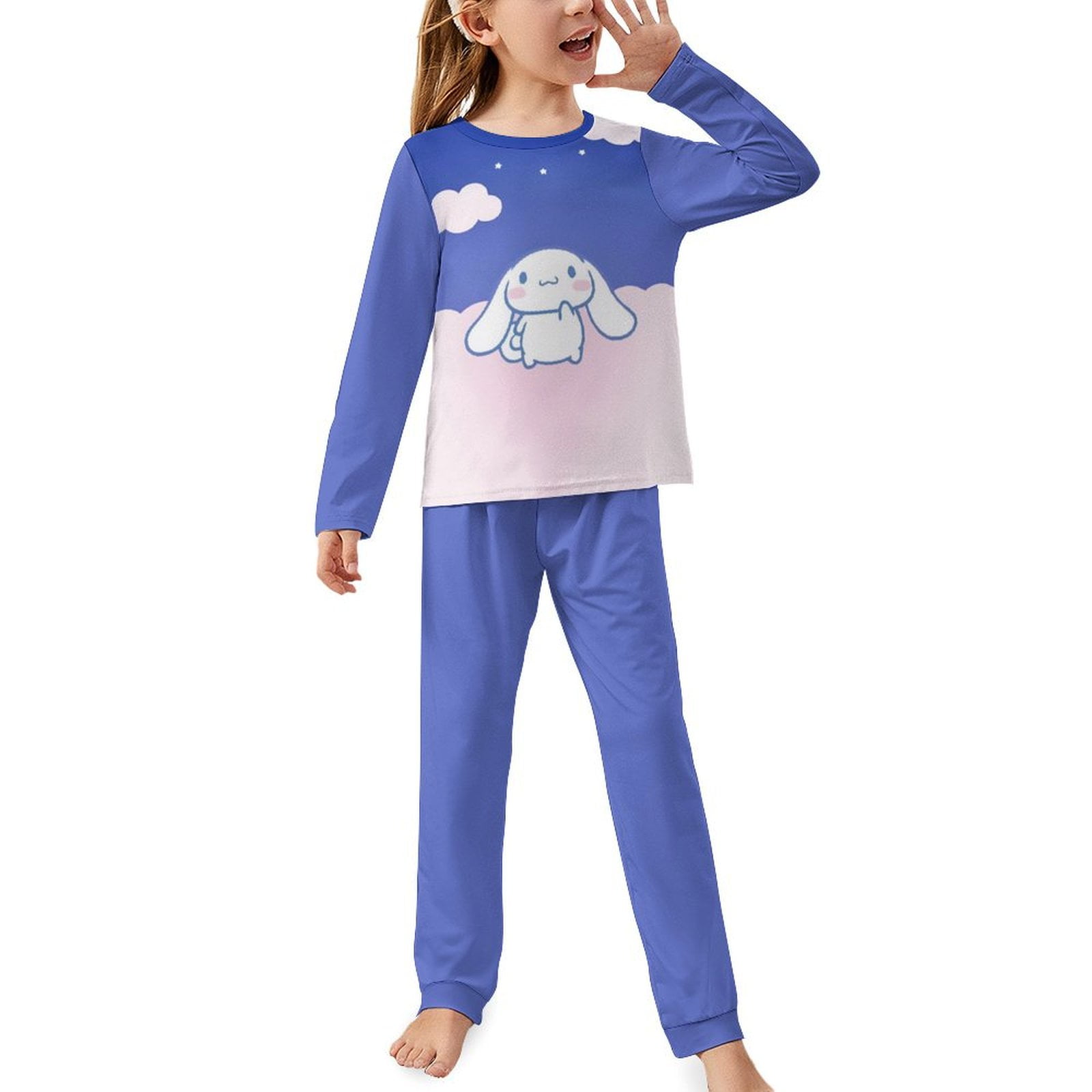 Cinnamoroll Child Pajamas Set for Boys Girls 6 Sizes, Long Sleeve Soft ...