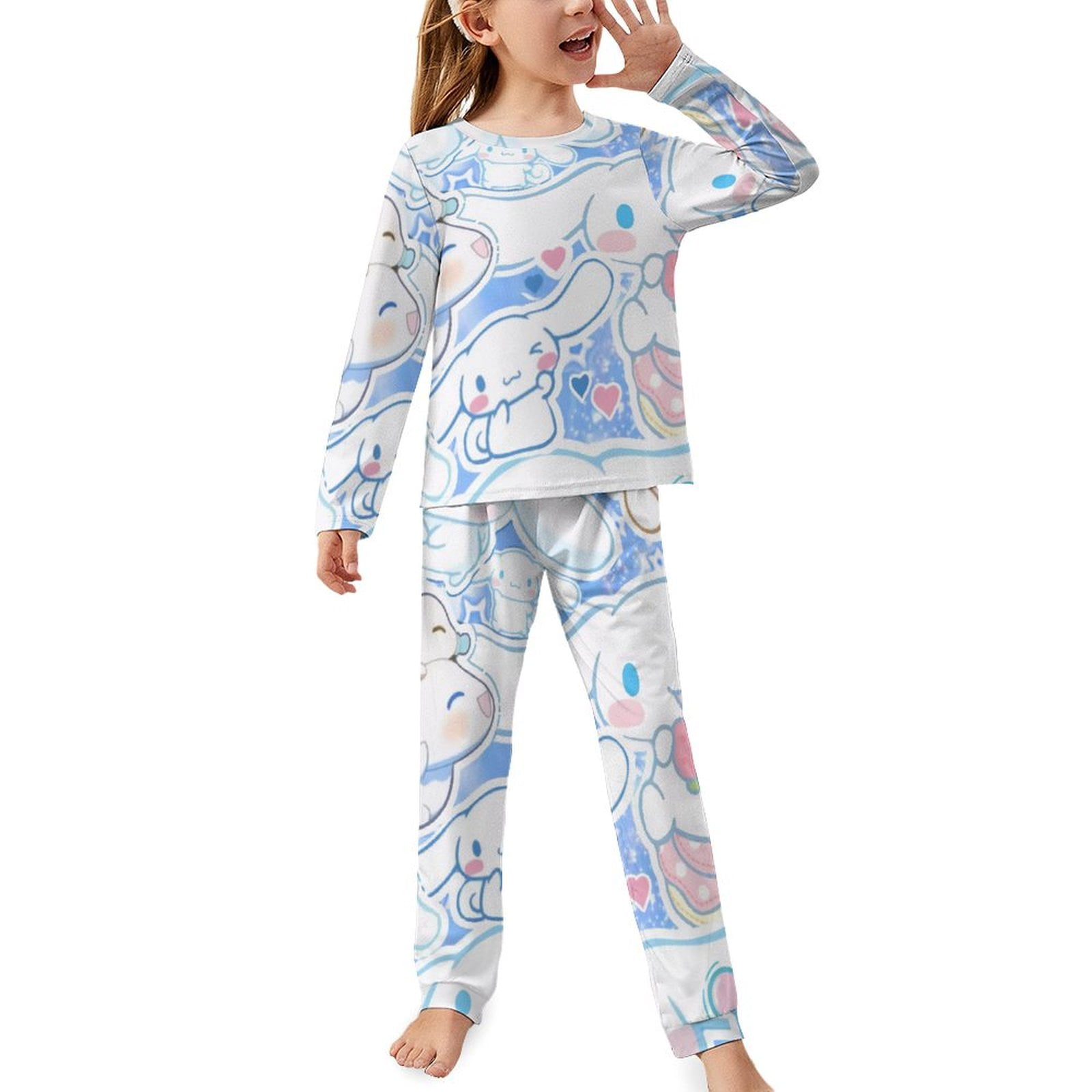 Cinnamoroll Child Pajamas Set for Boys Girls 6 Sizes, Long Sleeve Soft ...