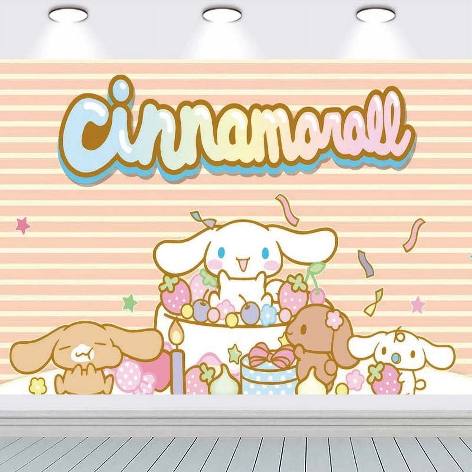 Cinnamoroll Cinnamon Birthday Party Supplies Banner Backdrop Background ...