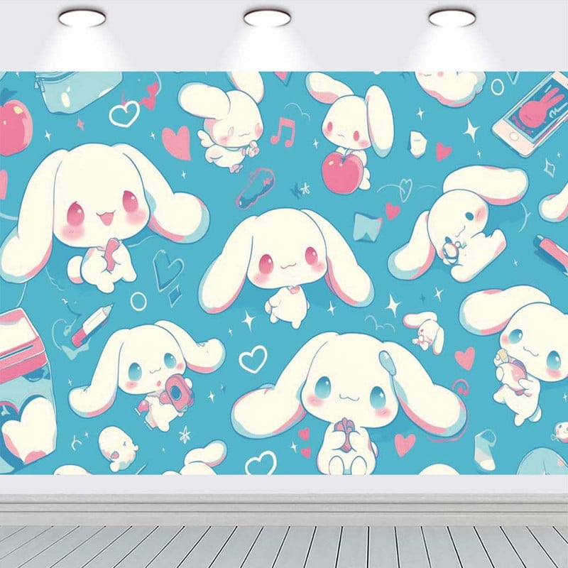 Cinnamoroll Cinnamon Party Supplies Background Backdrop Taspestry ...