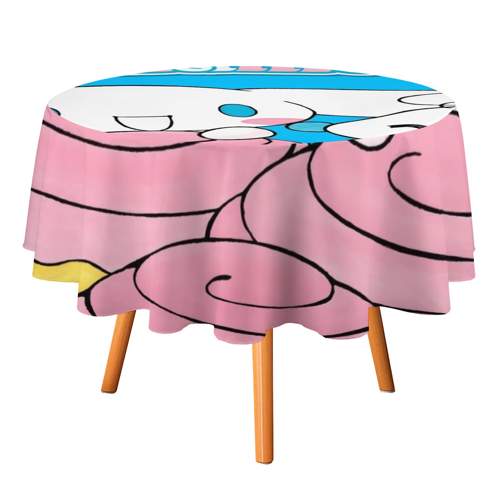 Cinnamoroll Cinnamon-Theme Round tablecloth has an iconic print, fits ...