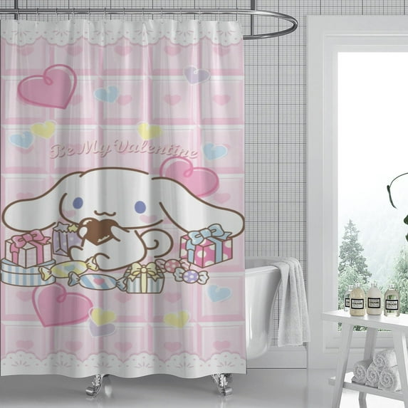 Cinnamoroll Cinnamon shower curtain boasts a stunning design, features ...