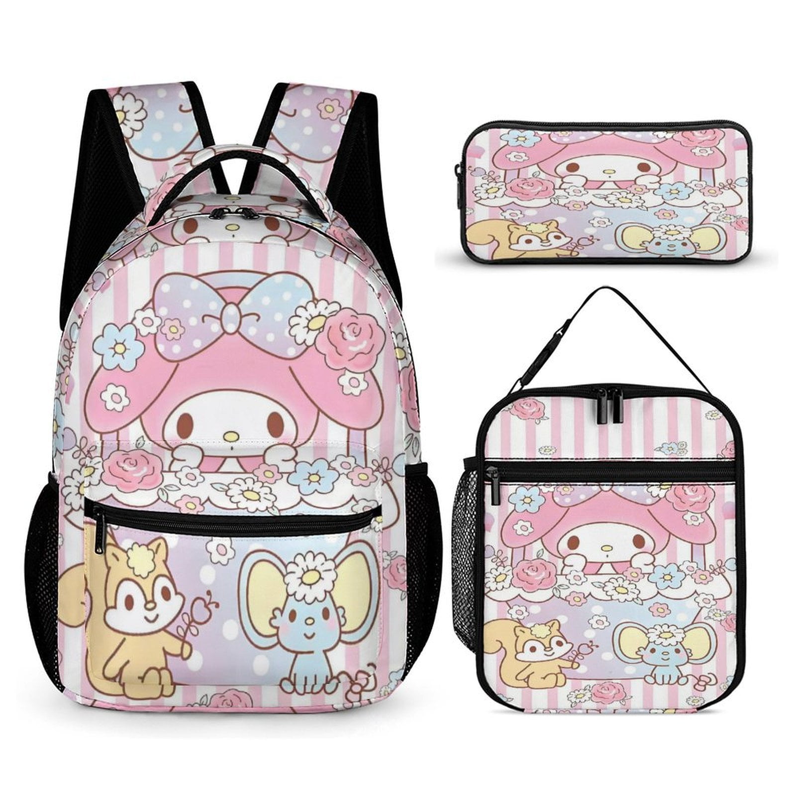 Cinnamoroll Clear Backpack Set, Backpack with Lunch Box And Pencil Case ...