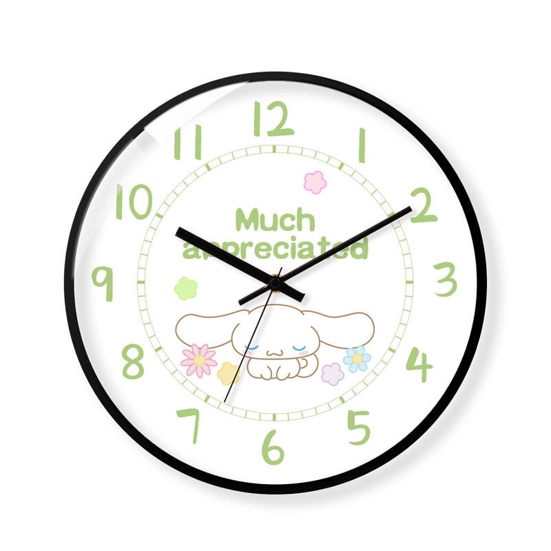 Cinnamoroll Clocks Cartoon Sanrio Anime Silent Cute Clocks Kitchen Wall ...