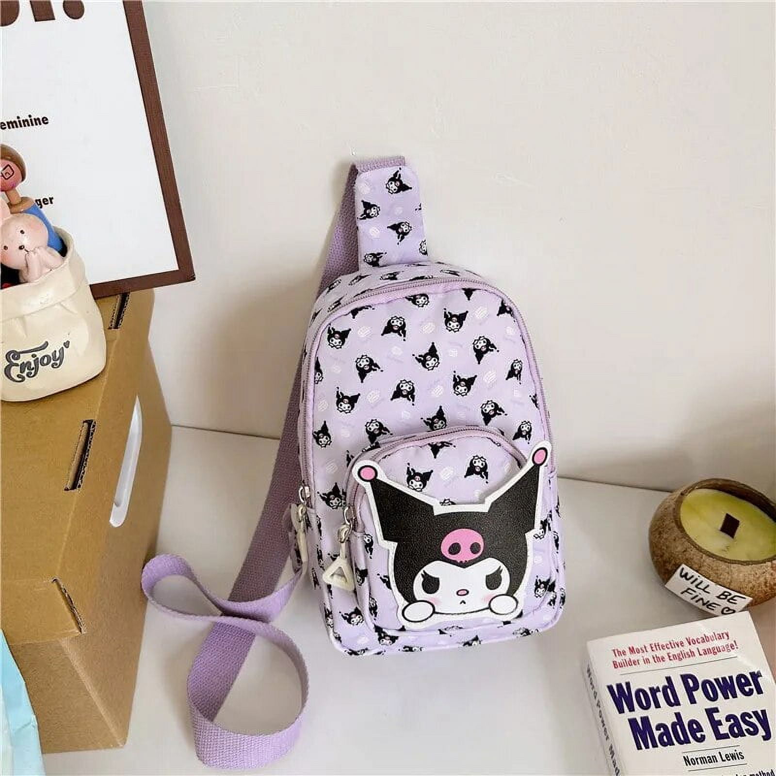 Cinnamoroll Crossbody Bag Sanrio Shoulder Bag Kuromi Storage Pouch My Melody Hello Kitty Bagpack ...