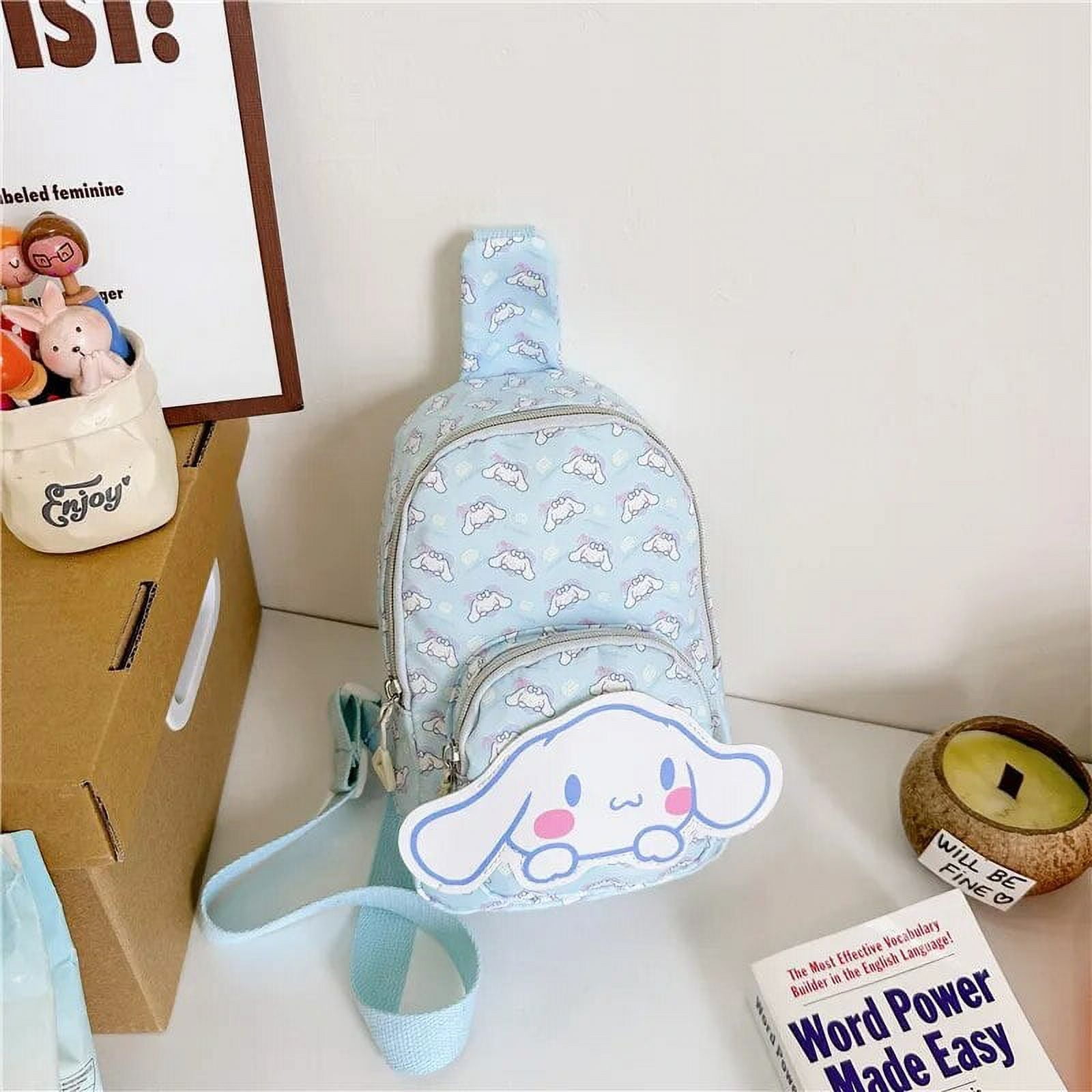 Cinnamoroll Crossbody Bag Sanrio Shoulder Bag Kuromi Storage Pouch My Melody Hello Kitty Bagpack ...