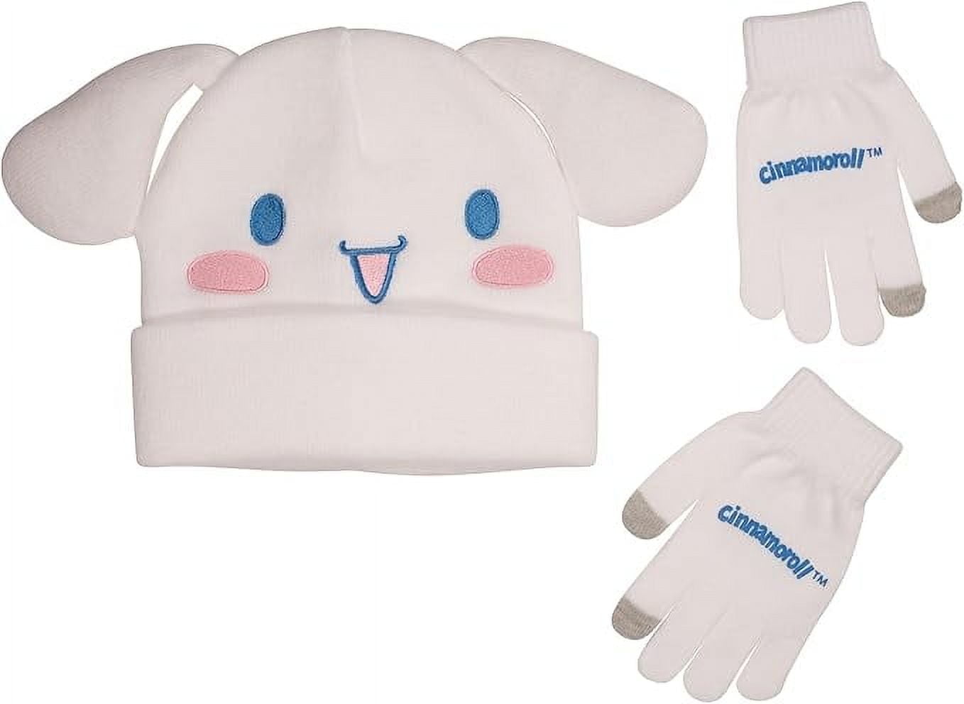 Cinnamoroll Cuff Kids Girls Beanie and gloves 2 piece set - Walmart.com