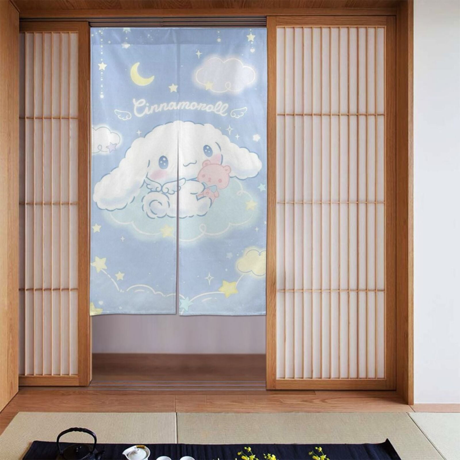 Cinnamoroll Custom Funny Photo Doorway Curtain, Customized Personalized Japanese Partition Door ...